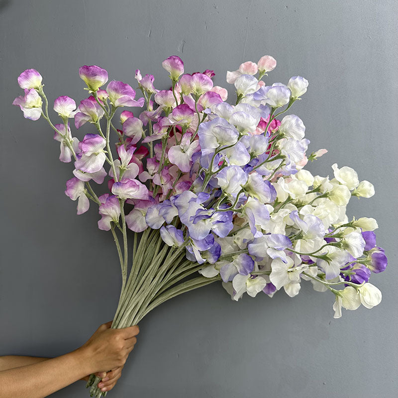 Purple Blue Silk Pea Filler Flower – Wedding Decor Depot