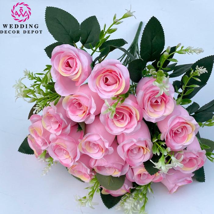 18 Heads Rose Bunch – Wedding Decor Depot